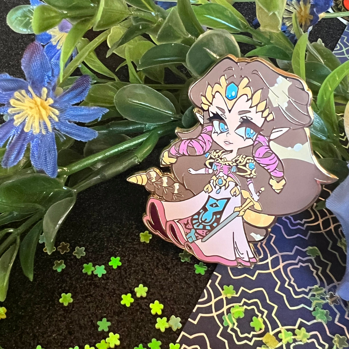 Twilight Princess Zelda Enamel Pin – Peachypitart