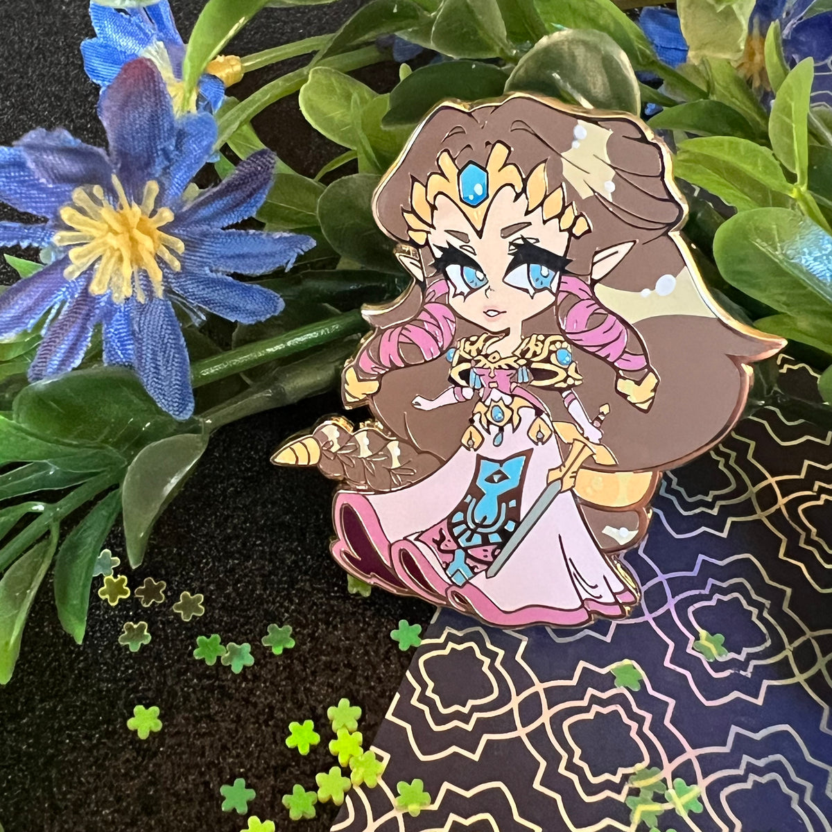 Twilight Princess Zelda Enamel Pin – Peachypitart