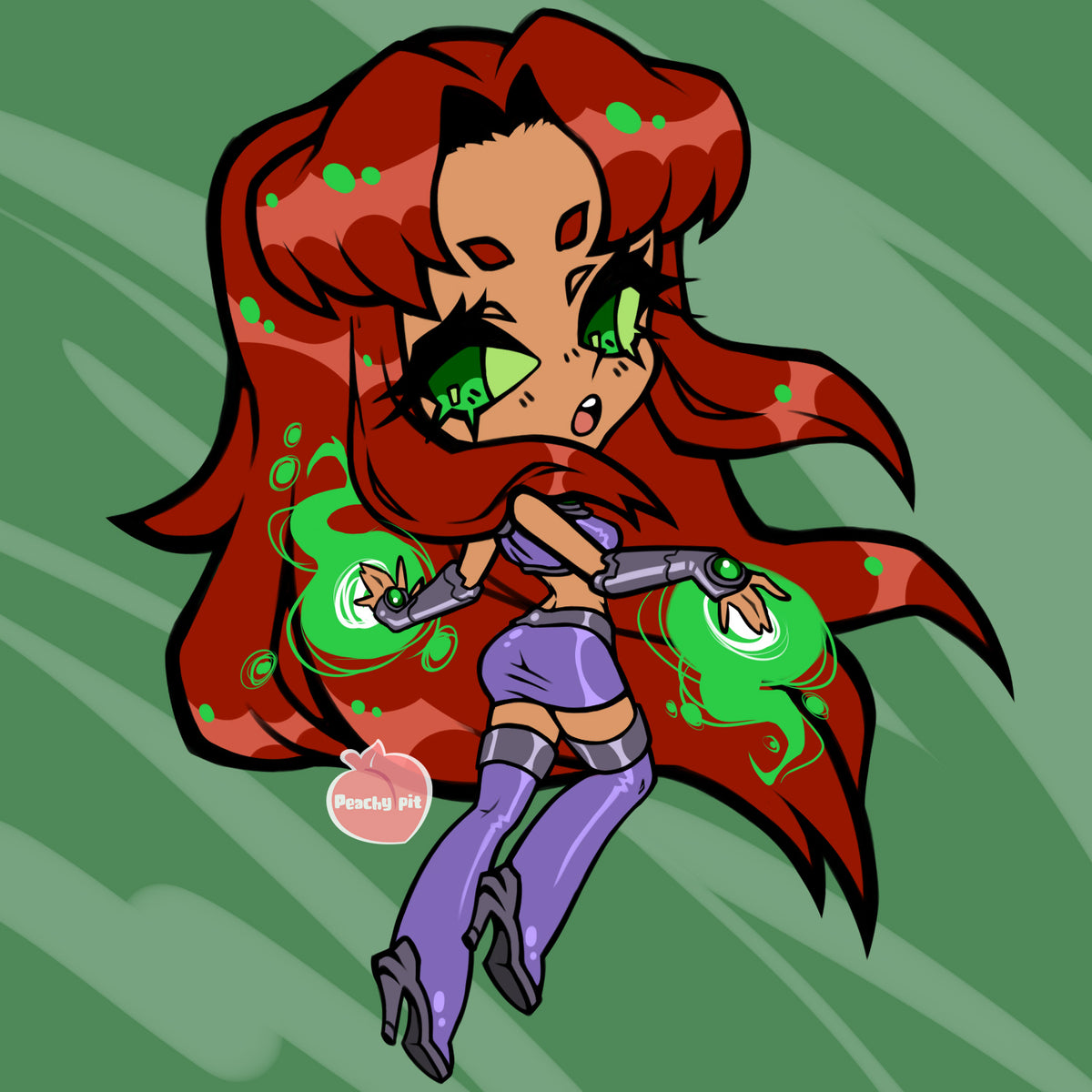 Starfire Enamel Pin – Peachypitart
