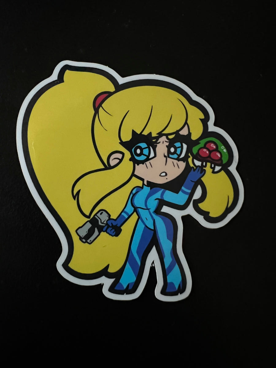 Samus Aran Sticker – Peachypitart